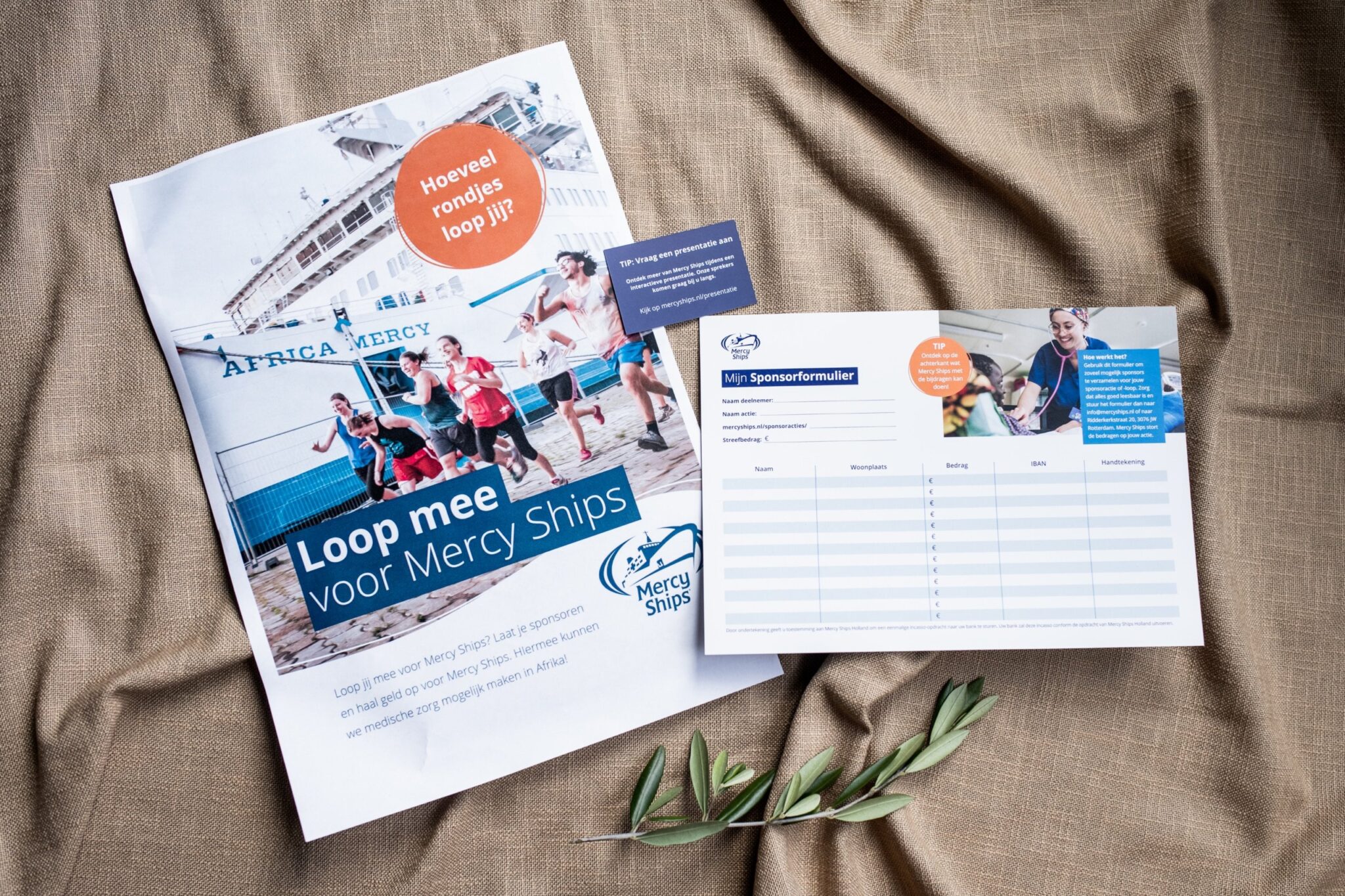 Vraag het Mercy Ships Sponsorlooppakket aan - Mercy Ships Nederland